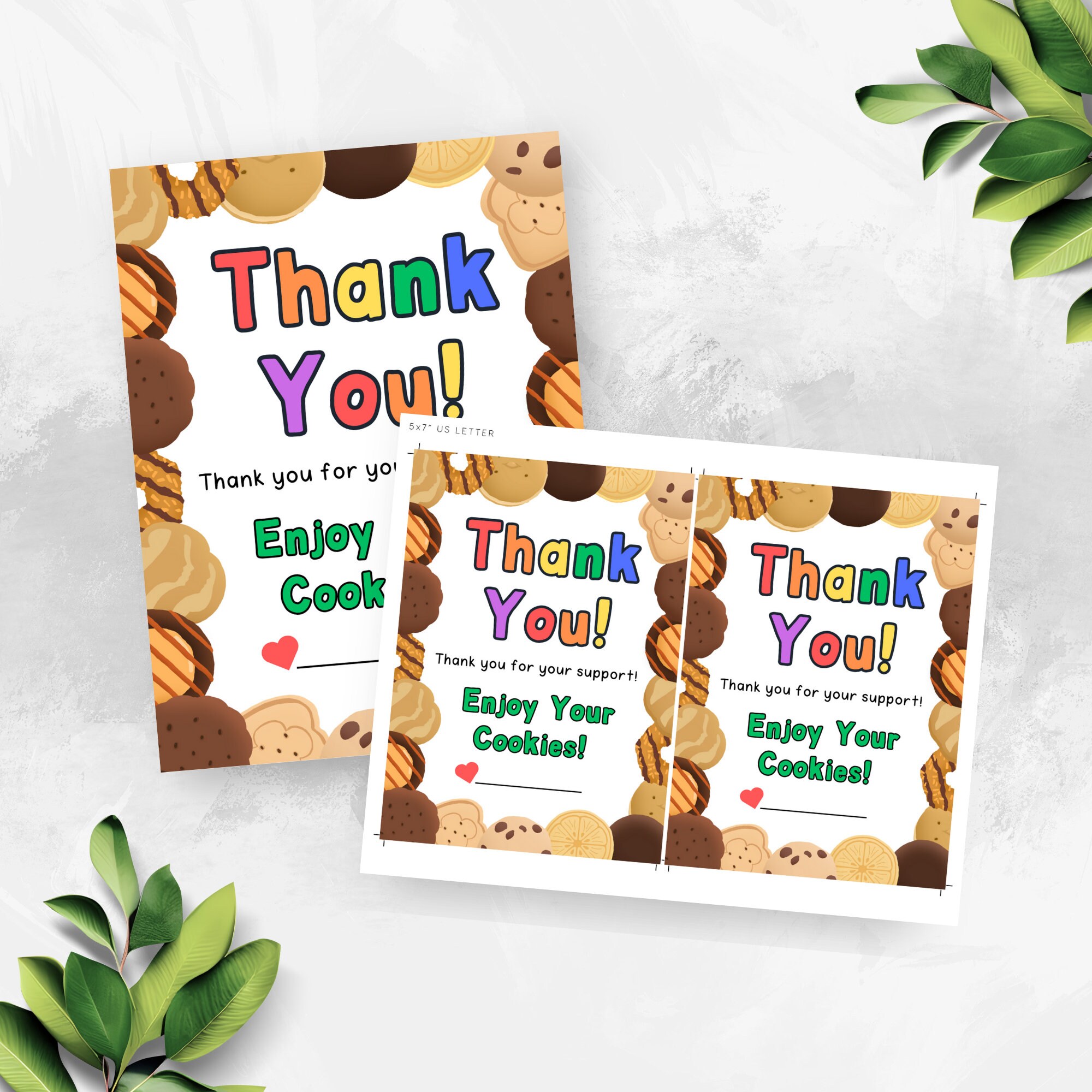 Girl Scout Cookie Thank You Cards: 2024 Receipt (PDF) - Etsy