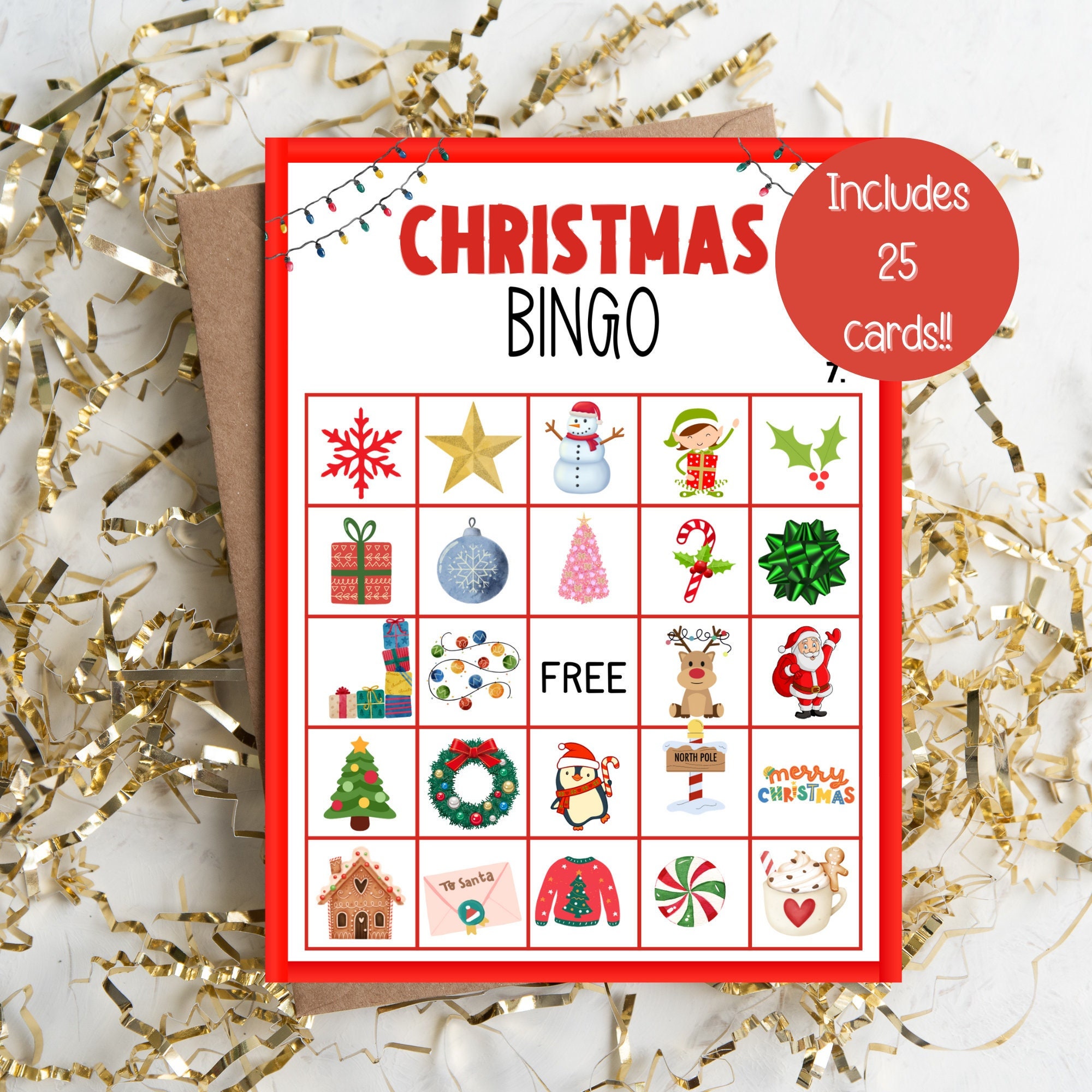 Christmas Bingo, Christmas Party Games Printable, Holiday Games Bundle ...