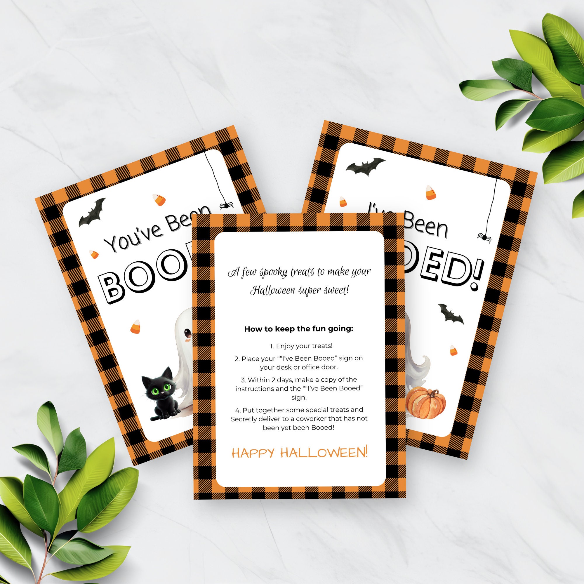 You've Been Booed Office Game: Halloween Coworker Kit (instant Download ...