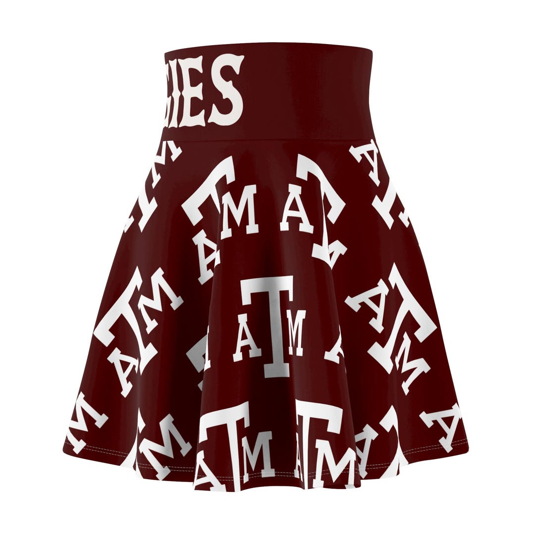 Texas Aggies Skater Skirt, Aggies, Game Day Dress, Texas A&M Shirt ...