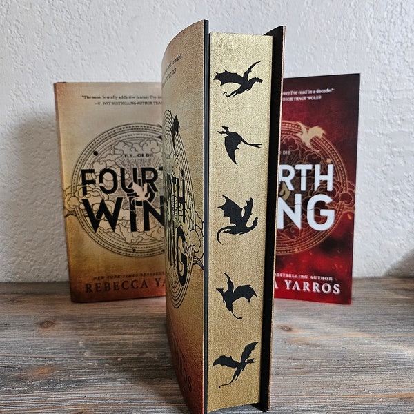 Custom Spray Painted Edges Fourth Wing - Etsy