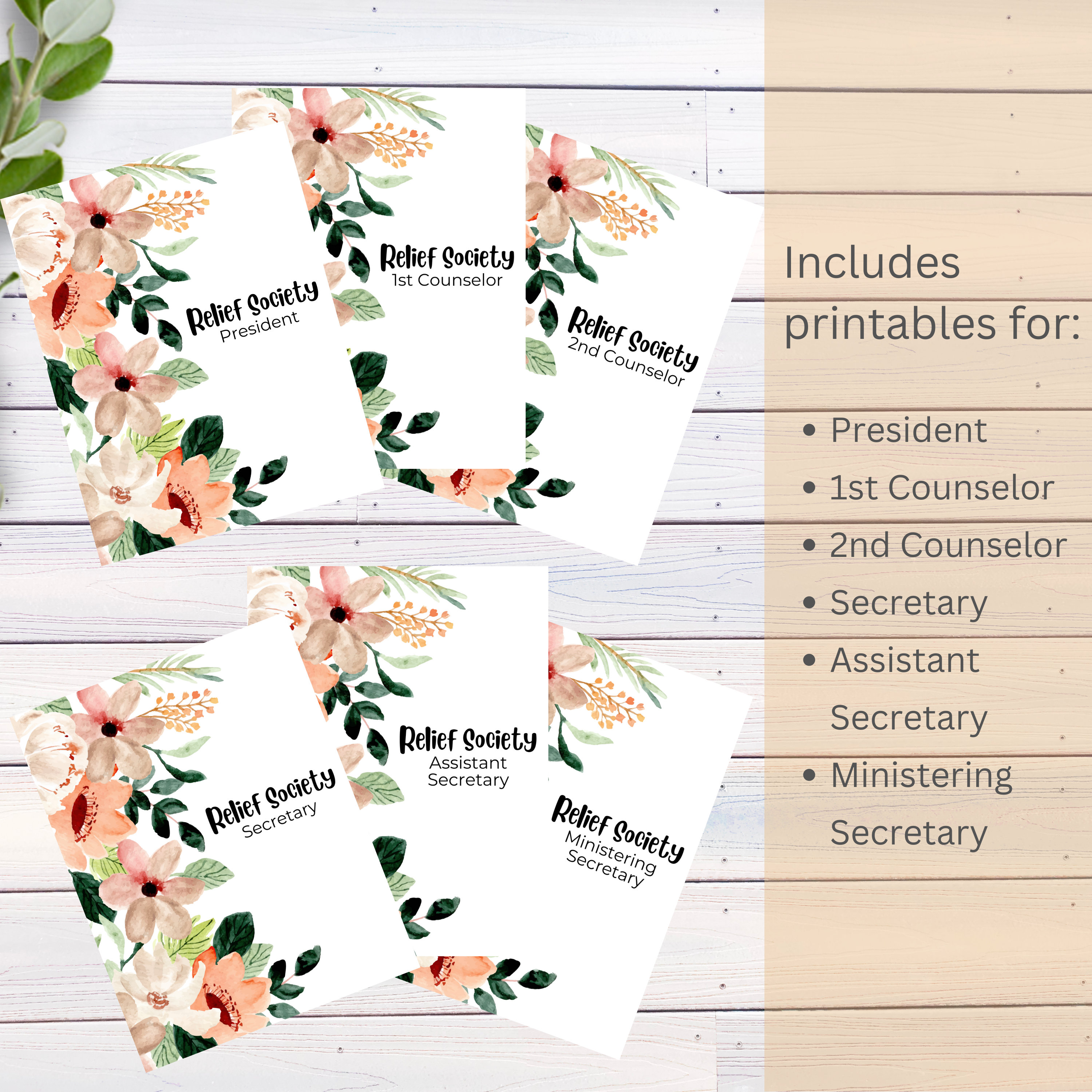 Relief Society Binder Cover Plus Bonus Divider Pages | Latter-day Saint ...