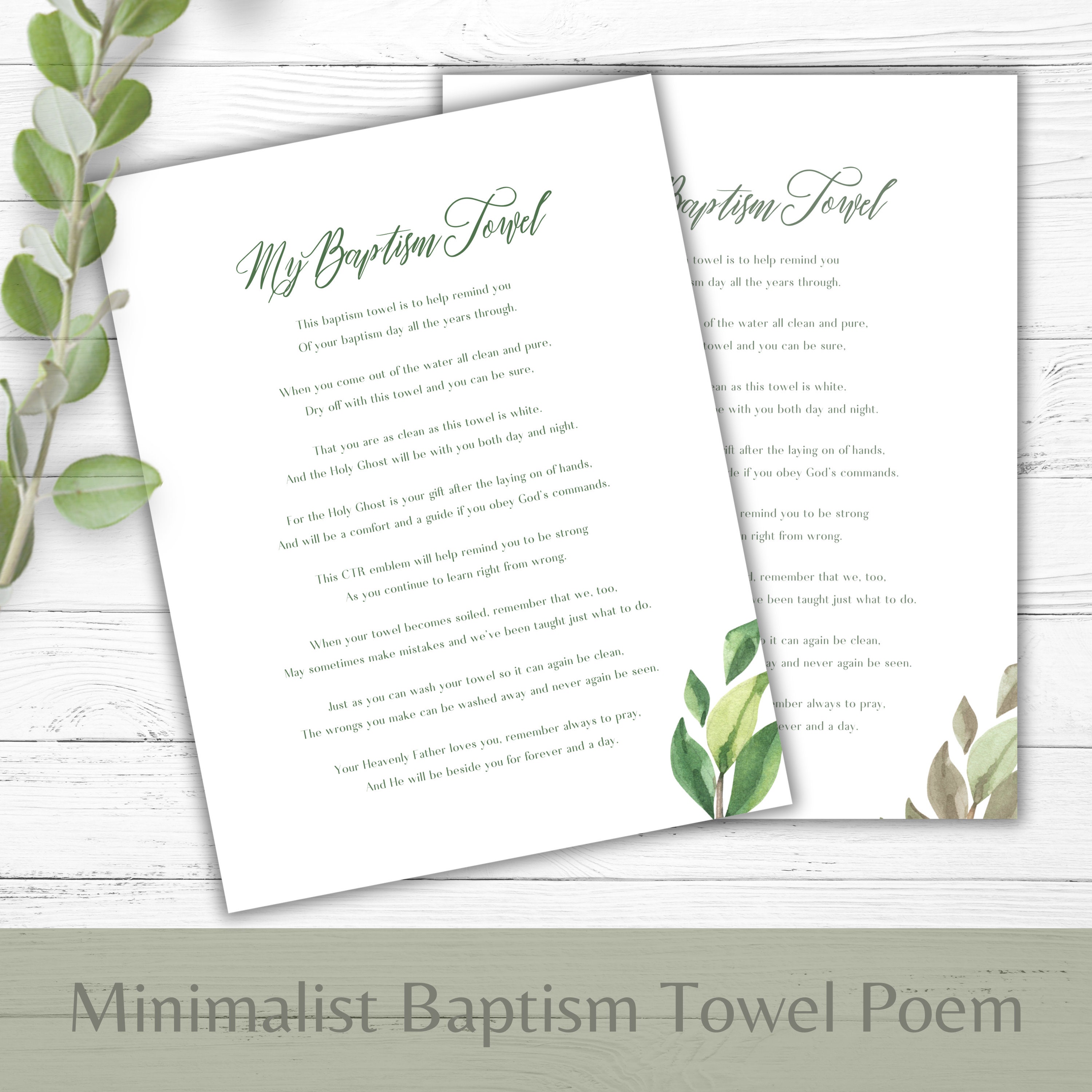 Mormon Baptism Poem