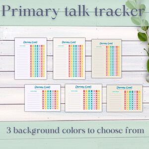 LDS Primary Prayer Talk Scripture Tracker Stay Organized for Opening ...