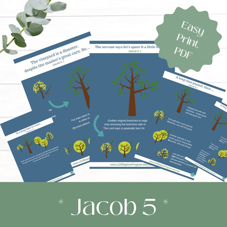 Jacob 5 Allegory Easy to Follow | LDS Primary Youth YW YM | Activity ...