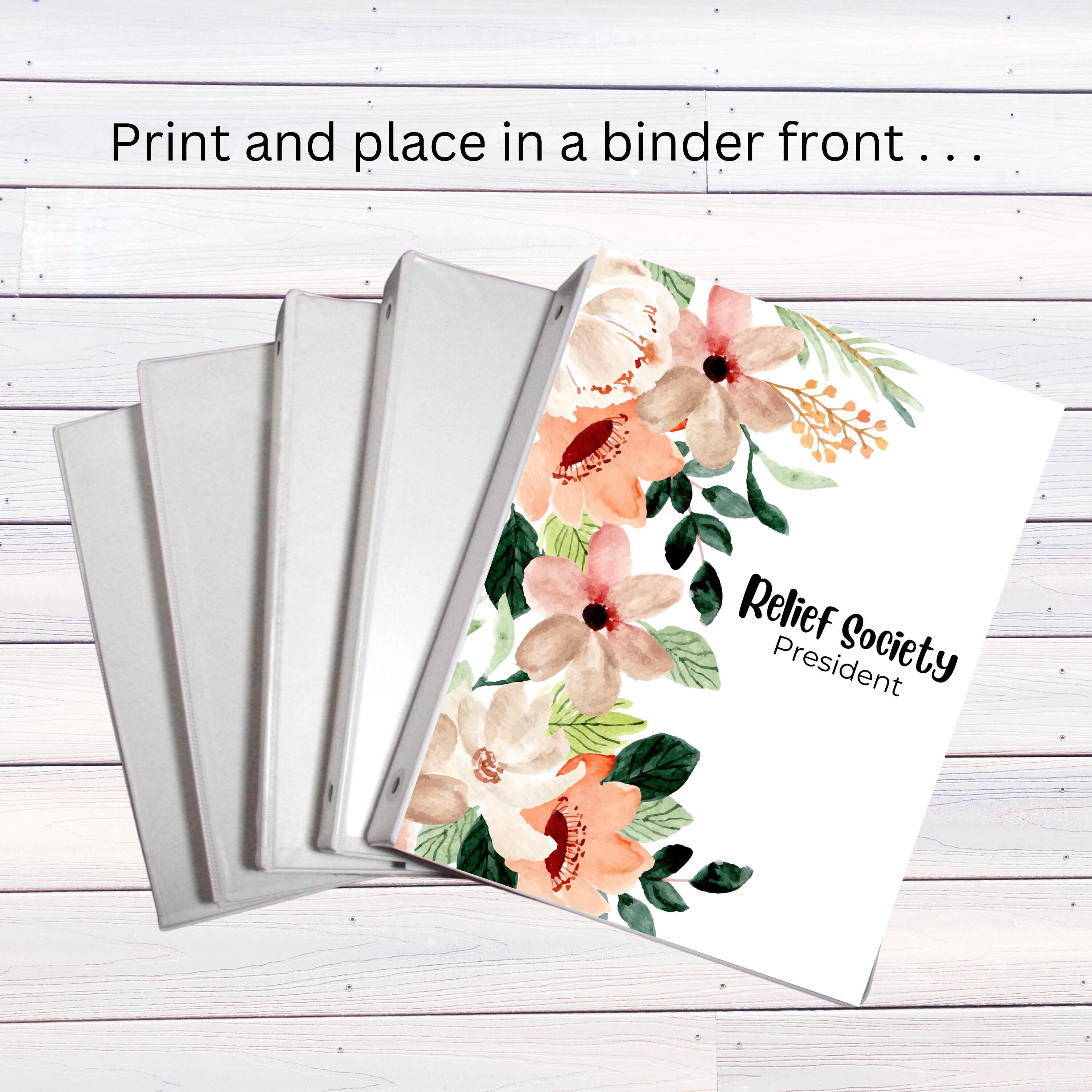 Relief Society Binder Cover Plus Bonus Divider Pages | Latter-day Saint ...