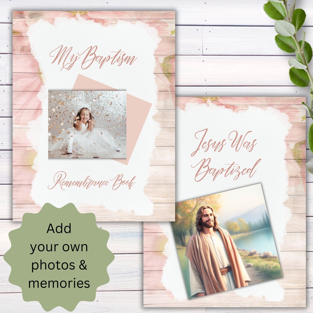 Baptism Remembrance Book LDS | Scrapbook | Memory Book LDS Baptism ...