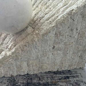 Postmodern Triangular Tessellated Mactan Stone Coffee Table Sphere ...