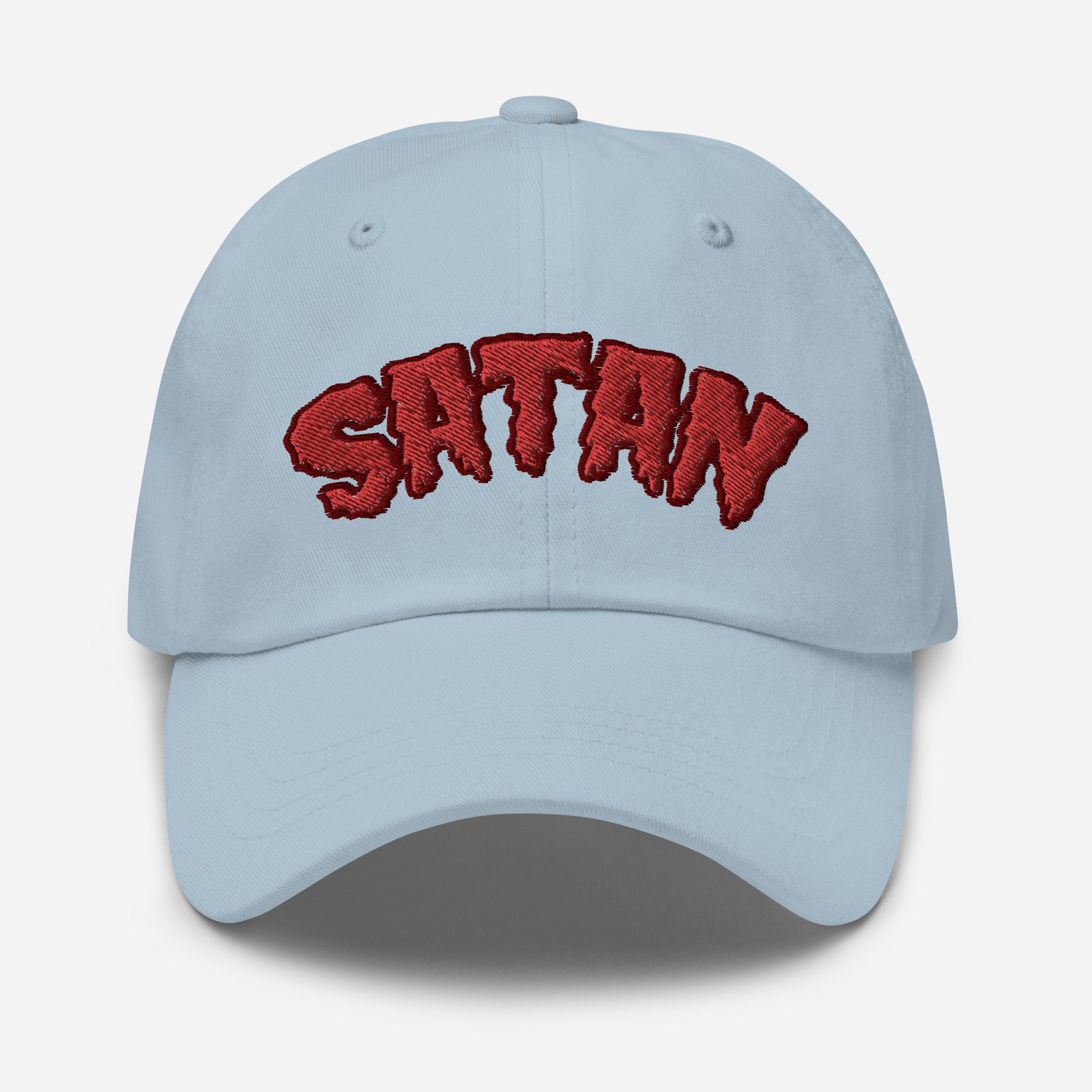 SATAN Drip Occult Satanist Embroidered Unstructured Baseball - Etsy