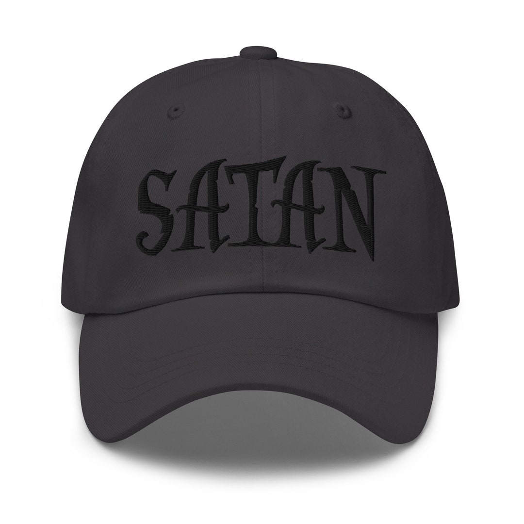 Black Satan Pure Evil Occult Embroidered Unstructured Baseball Cap Dad ...