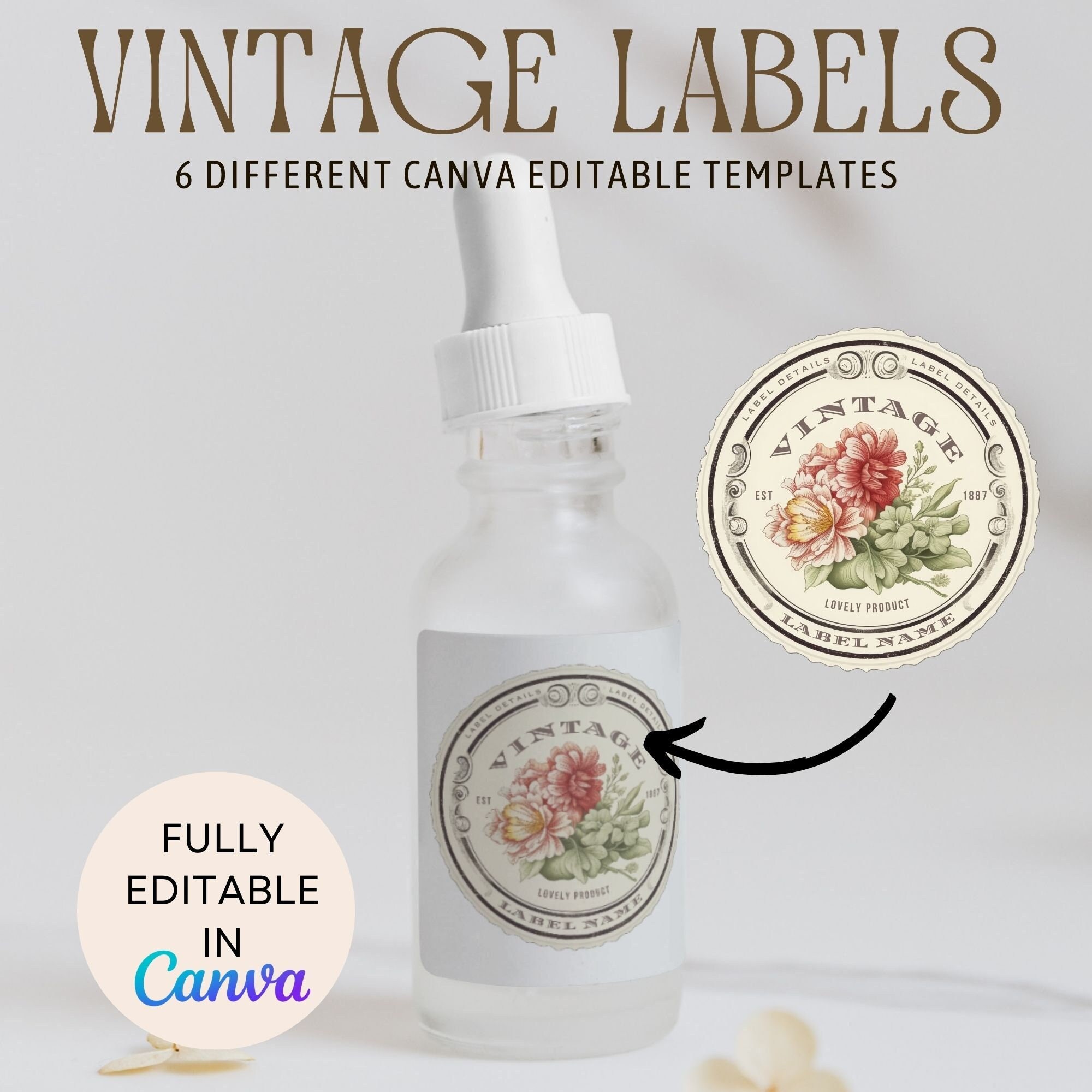 Editable Label Templates, Custom Packaging, Cosmetic Product Label ...