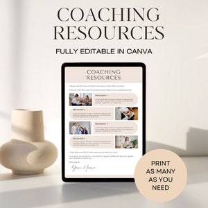 Coaching Templates, Coaching Worksheets, Excel Spreadsheet, Client ...