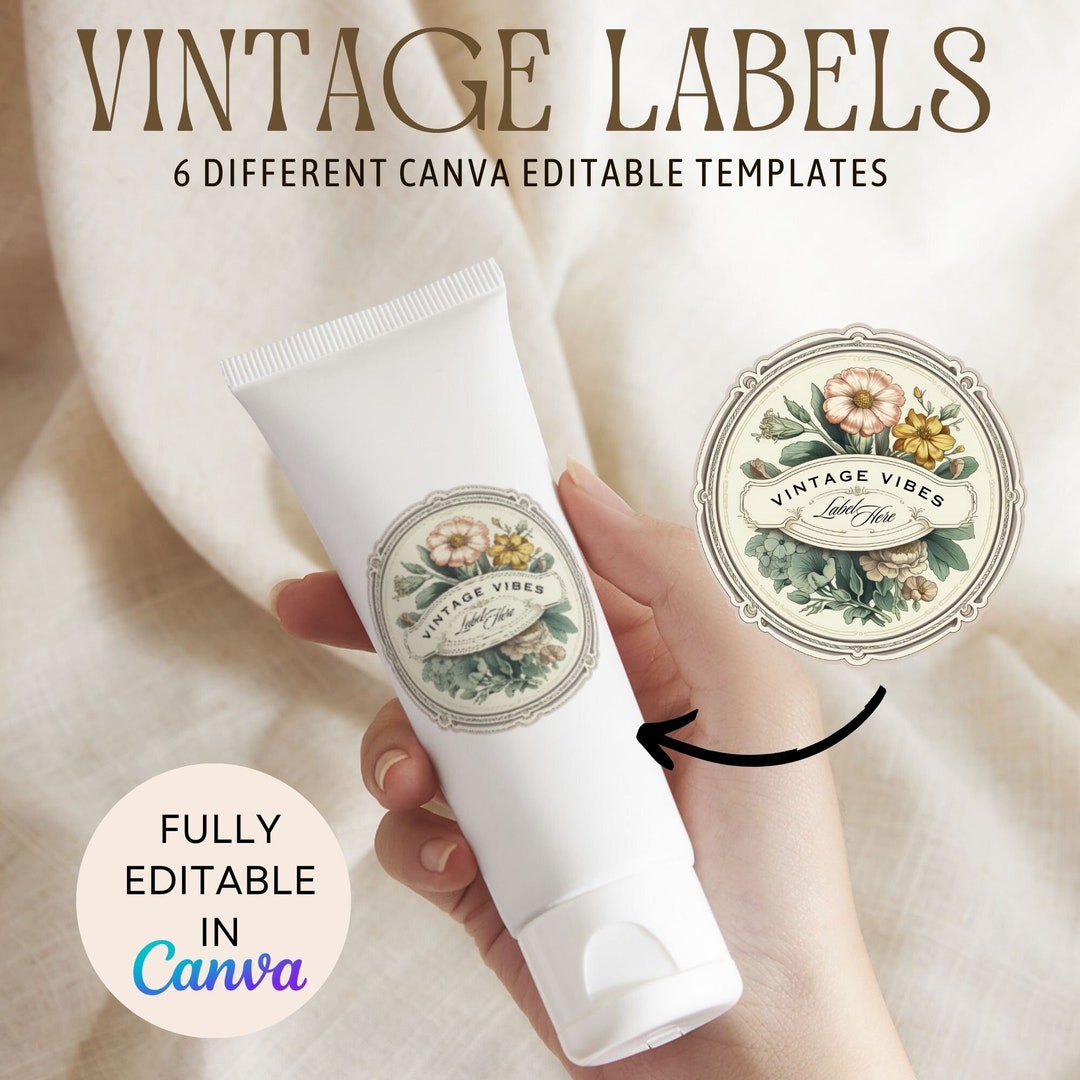 Editable Label Templates, Custom Packaging, Cosmetic Product Label ...