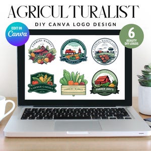 Agriculturalist Logo Design Canva 6 Customizable Farmer Logos Farm Logo ...