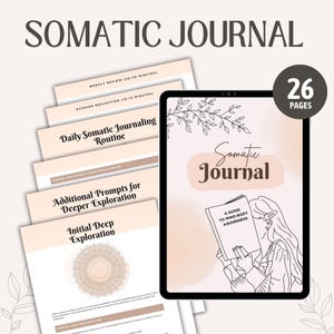 Somatic Journal INSTANT DOWNLOAD Canva Editable Somatic Therapy ...