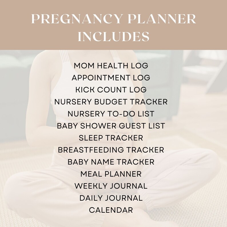 Pregnancy Planner Printable, Printable Pregnancy Journal, Expecting Mom ...