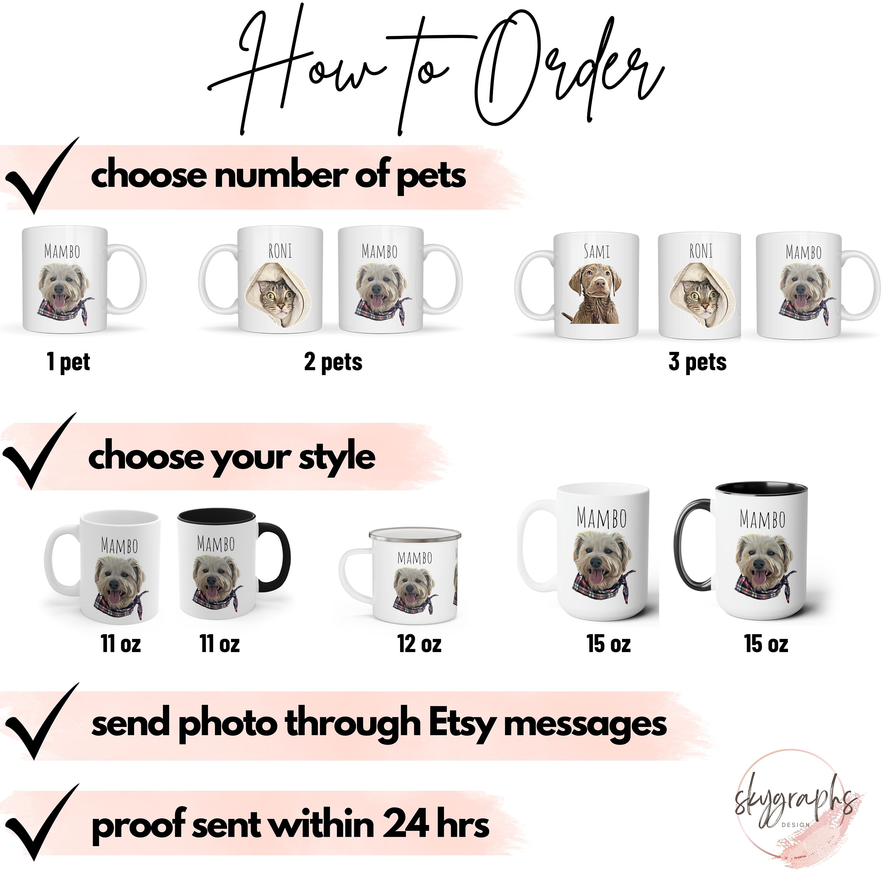 Custom Dog Mug Using Pet Photo, Personalized Dog Mug, Custom Pet Mug ...