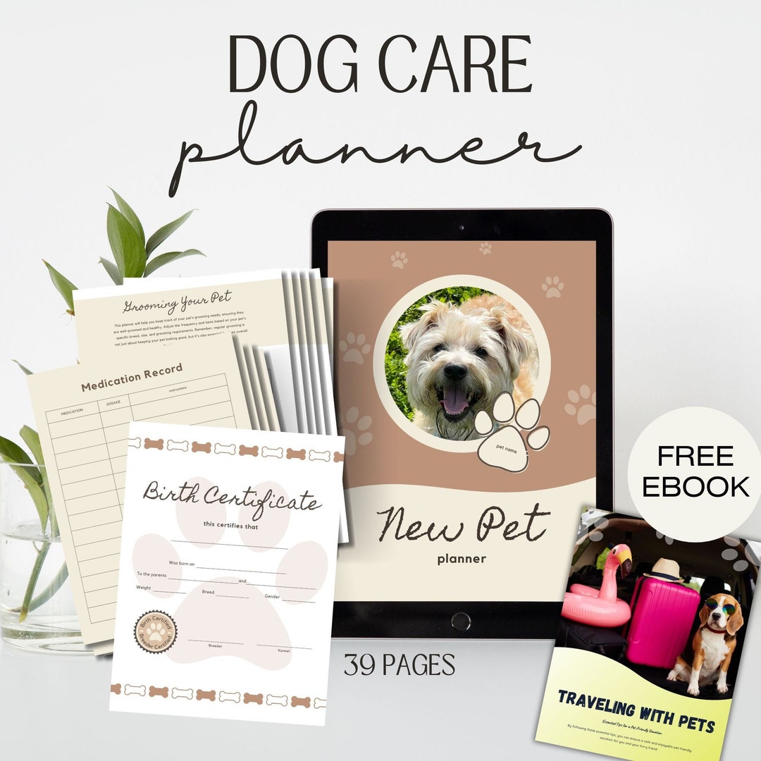 Printable Dog Report Card, Pet Records, Dog Training Planner, Dog ...