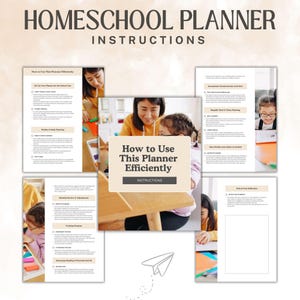 Homeschool Planner Multiple Kids, Schedule Template, Editable Home ...