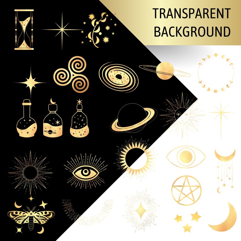 Celestial Moon PNG, Solar System, Moon Phase Clipart, Sun, Mystical ...