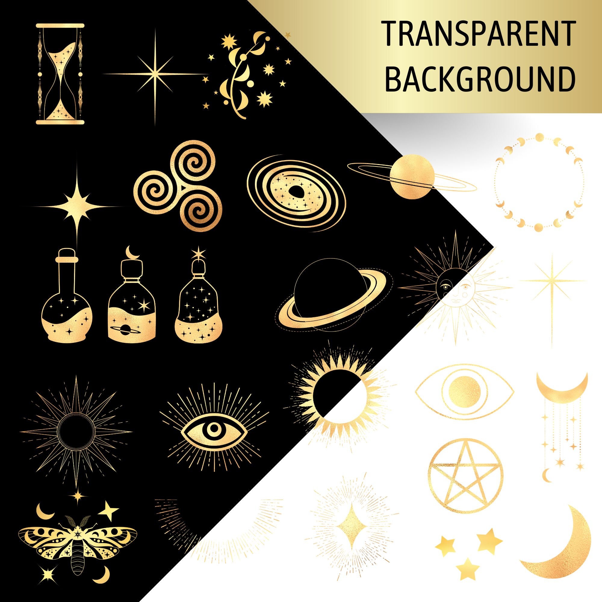 Celestial Moon PNG, Solar System, Moon Phase Clipart, Sun, Mystical ...