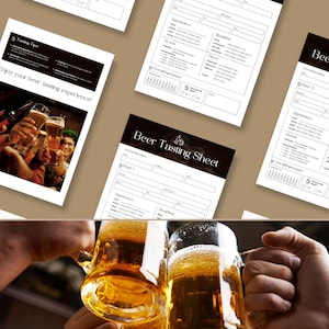 Beer Tasting Score Card - Beer Scorecard - Beer Rating - Beer Tasting ...