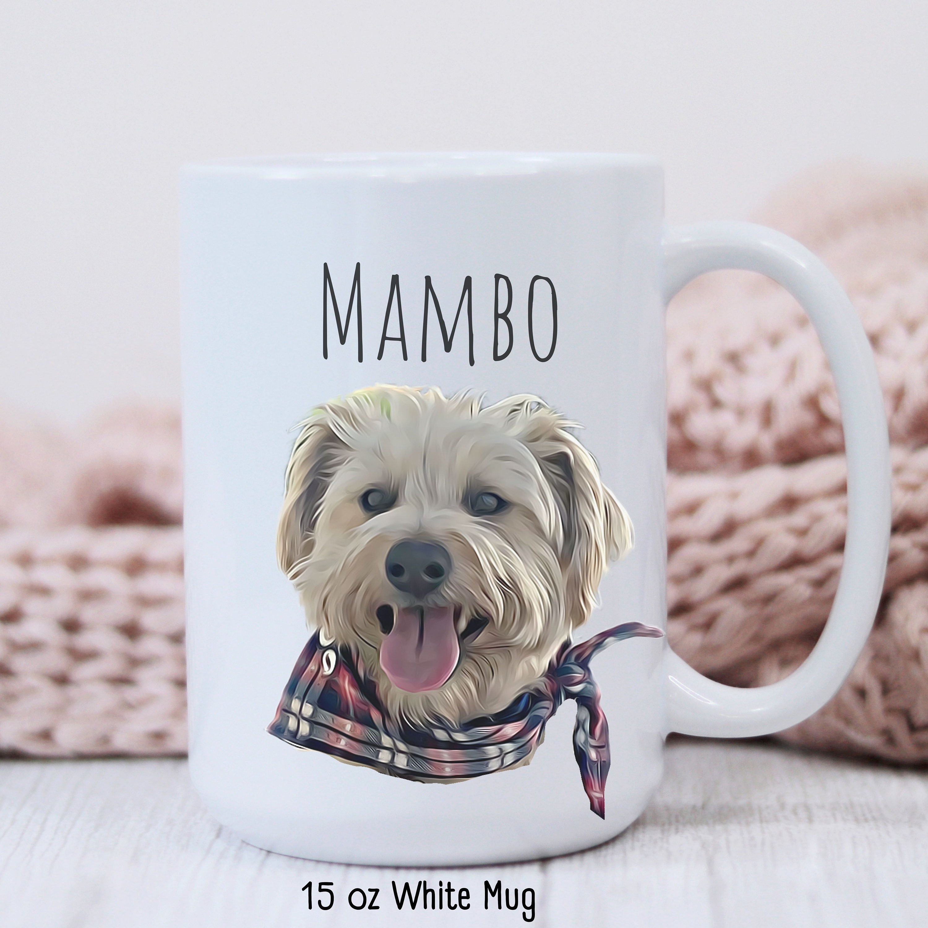 Custom Dog Mug Using Pet Photo, Personalized Dog Mug, Custom Pet Mug ...