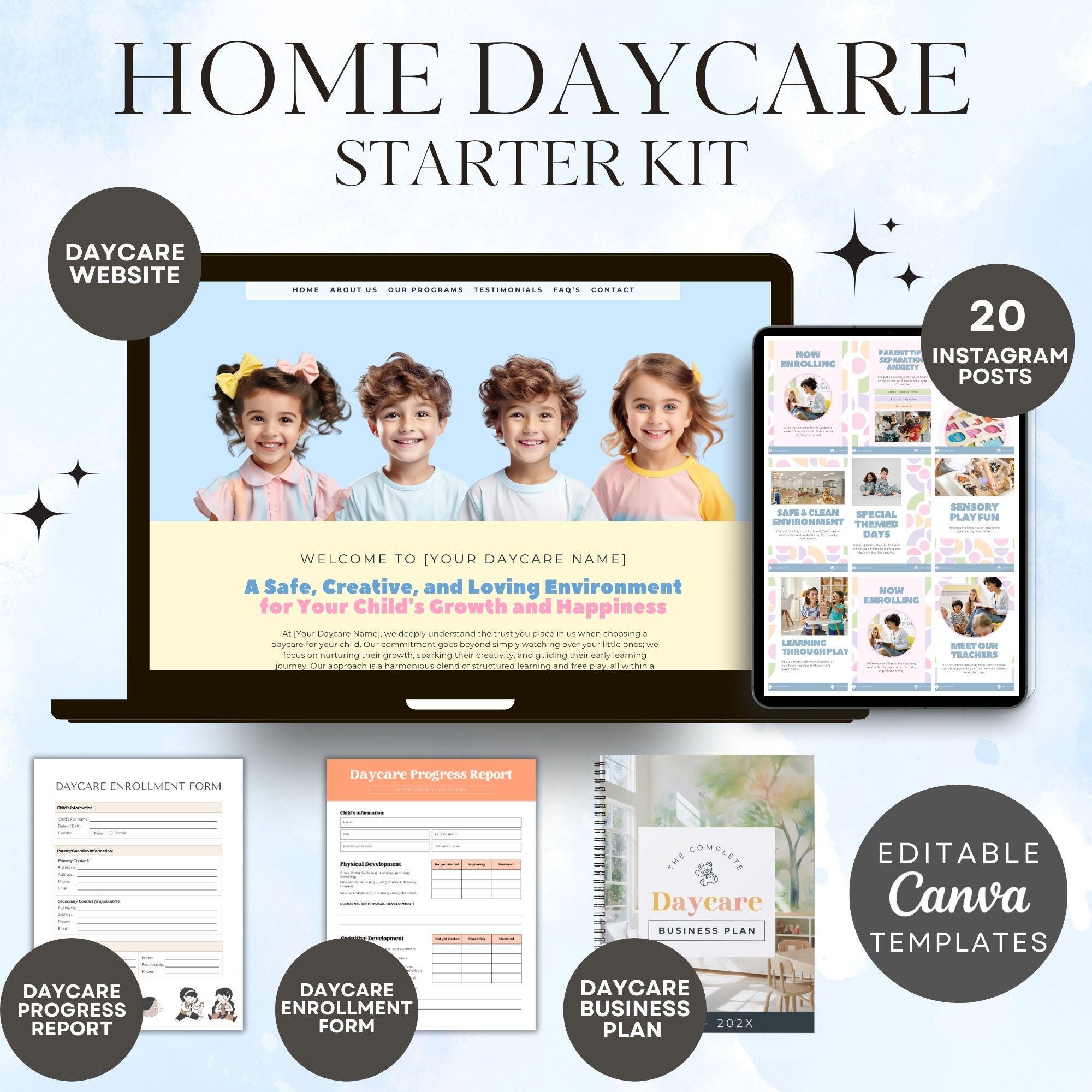Home Daycare Starter Kit, Daycare Website, Daycare Instagram Posts ...
