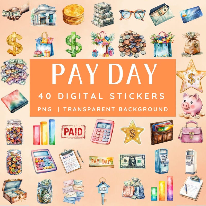 Finance Stickers - Etsy