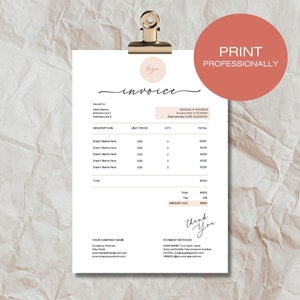 Invoice - Etsy