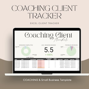 Coaching Templates, Coaching Worksheets, Excel Spreadsheet, Client ...