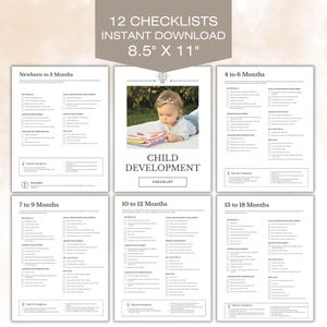 Children Development Printable Comprehensive Developmental Checklists ...