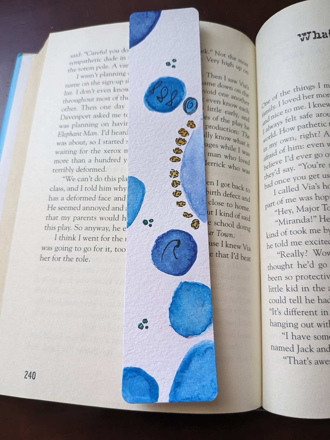 Handmade the Blue Circles - Laminated High Quality Bookmarks - Etsy