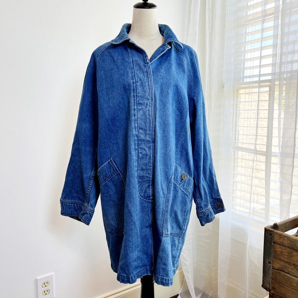 Long Denim Jacket - Etsy
