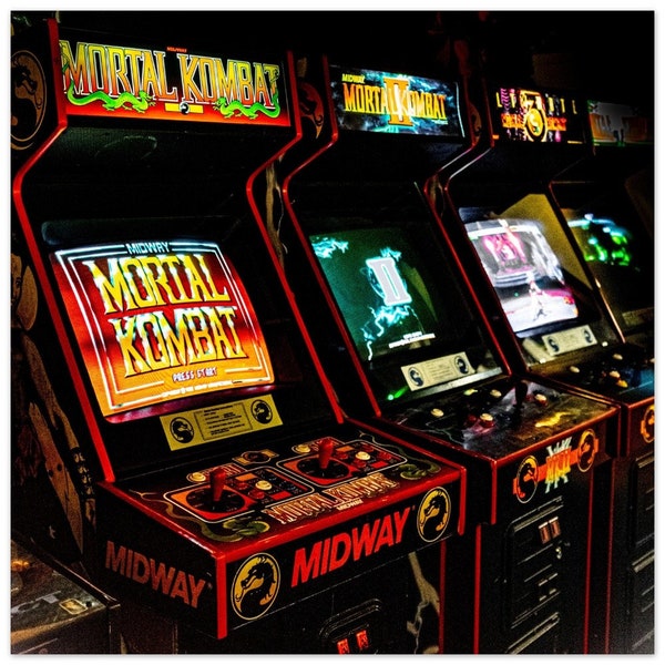 Arcade Poster Mortal Kombat - Etsy