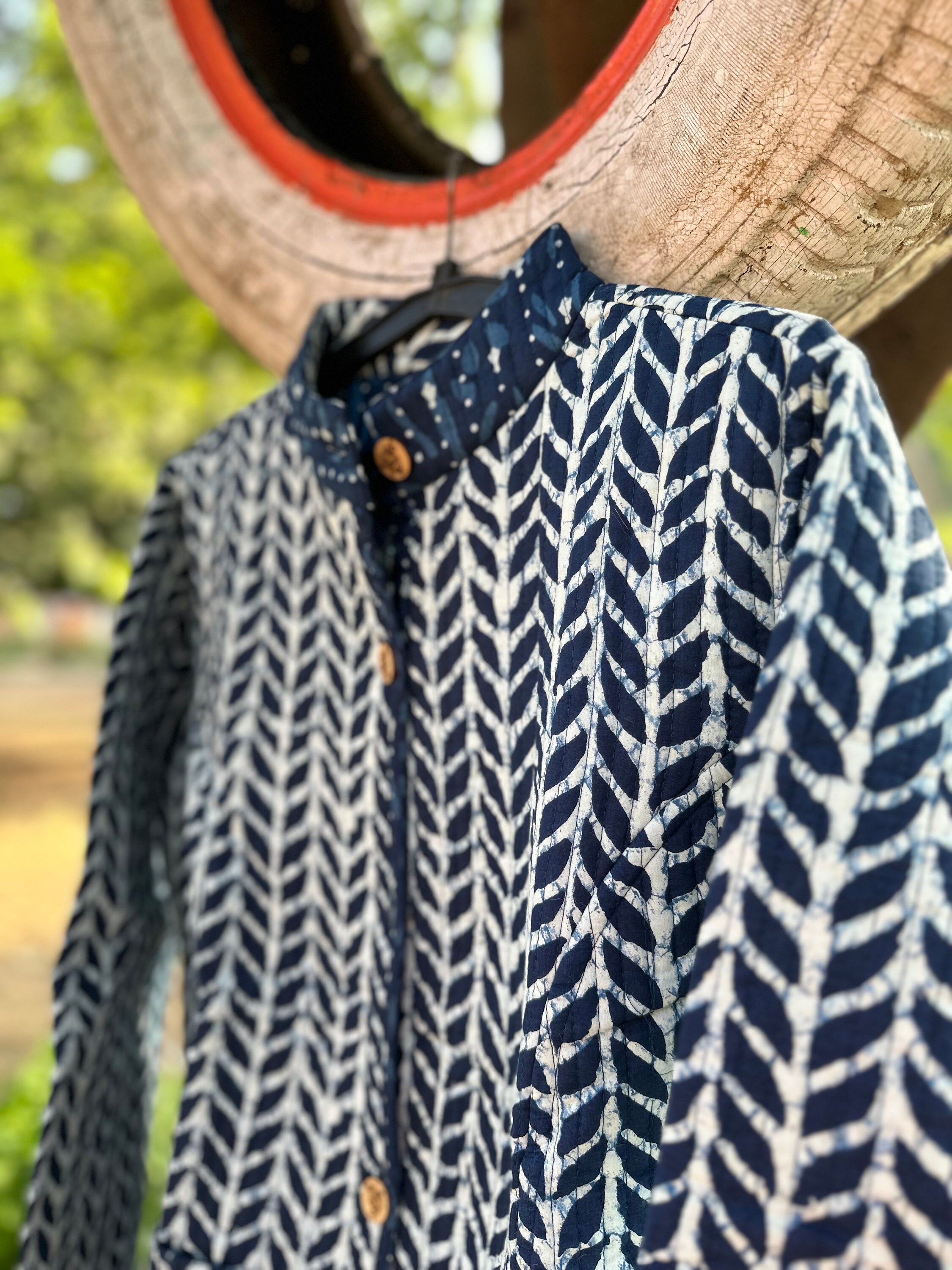 Hand Block Print Fabric Quilted Jacket Beautiful Jacket Jacket Women ...