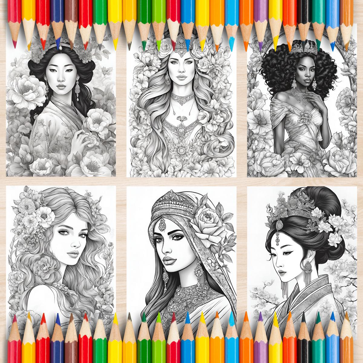 20 Printable Beautiful Princess Coloring Pages for Kids, Princess ...
