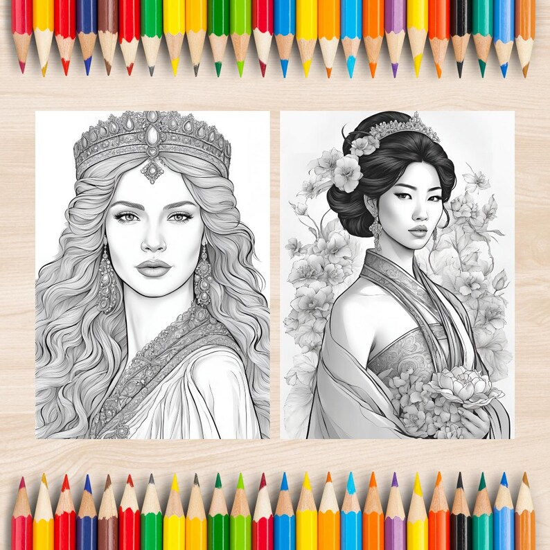 20 Printable Beautiful Princess Coloring Pages for Kids, Princess ...