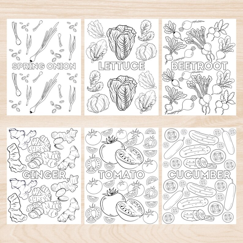 20 Vegetable Coloring Pages, Vegetables Coloring Pages for Kids ...