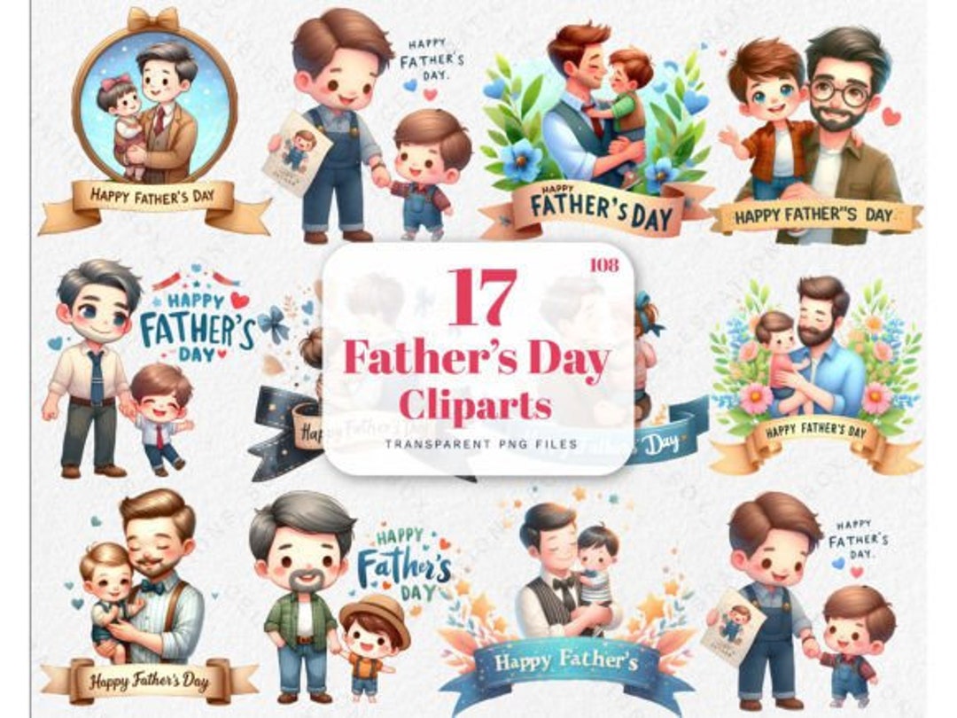 Fathers Day Clipart PNG, Dad Clipart, Baby With Dad Clipart,clipart Png ...