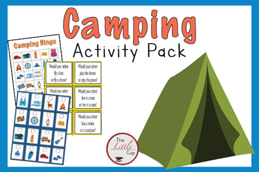 Camping Trip Activity Pack,camping Trip Games Page ,classic Activities ...