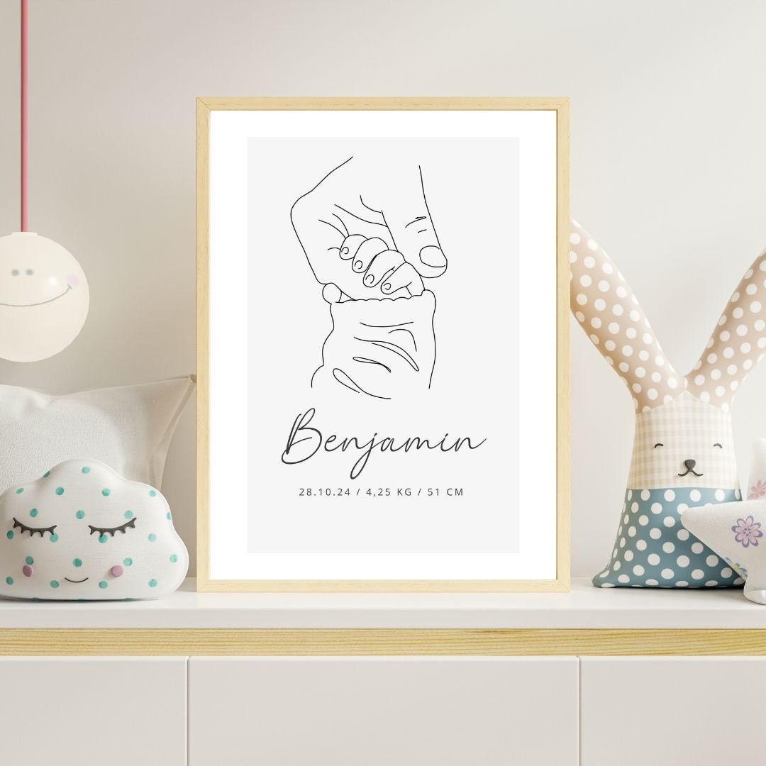 Personalized Baby Milestone Poster, Nursery Wall Art, Baby Milestone ...