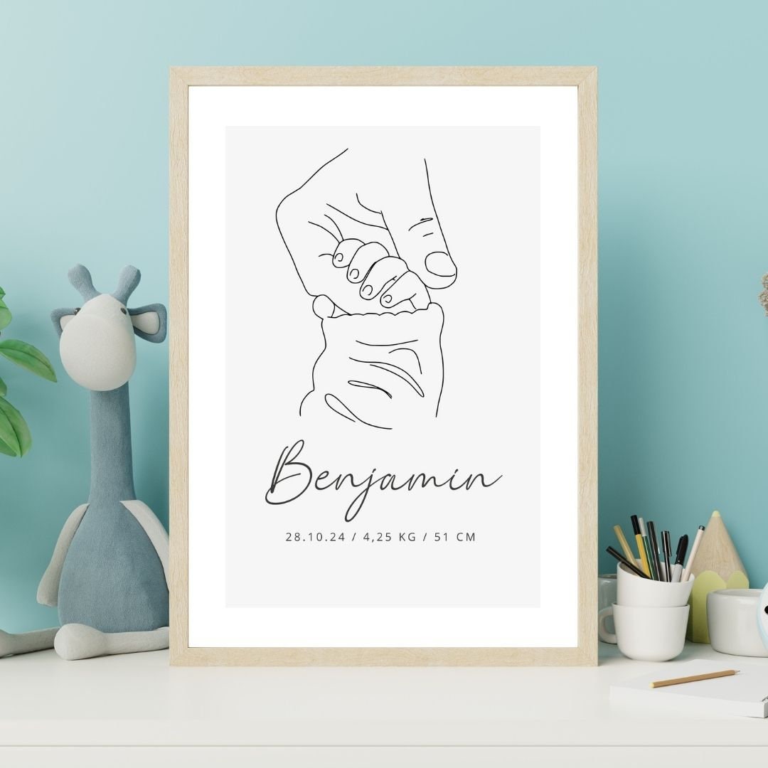 Personalized Baby Milestone Poster, Nursery Wall Art, Baby Milestone ...