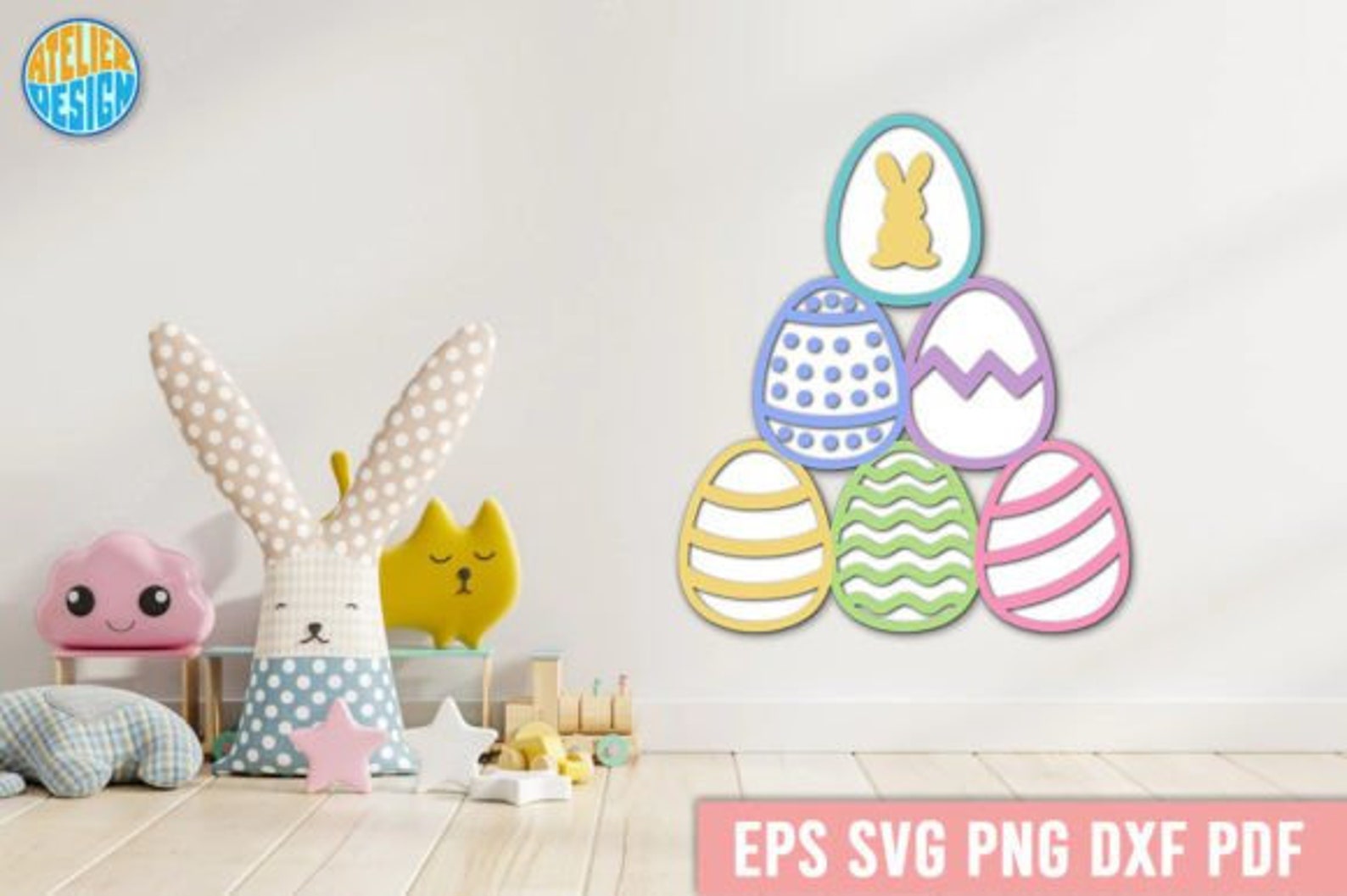 Easter Tiered Tray SVG Bundle Laser Cut - Etsy