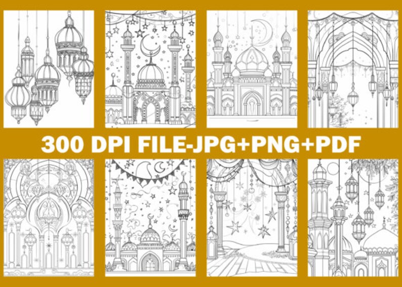 Eid Mubarak Coloring Pages,eid Coloring Pages for Kids, Eid Activity ...