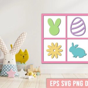Easter Tiered Tray SVG Bundle Laser Cut - Etsy