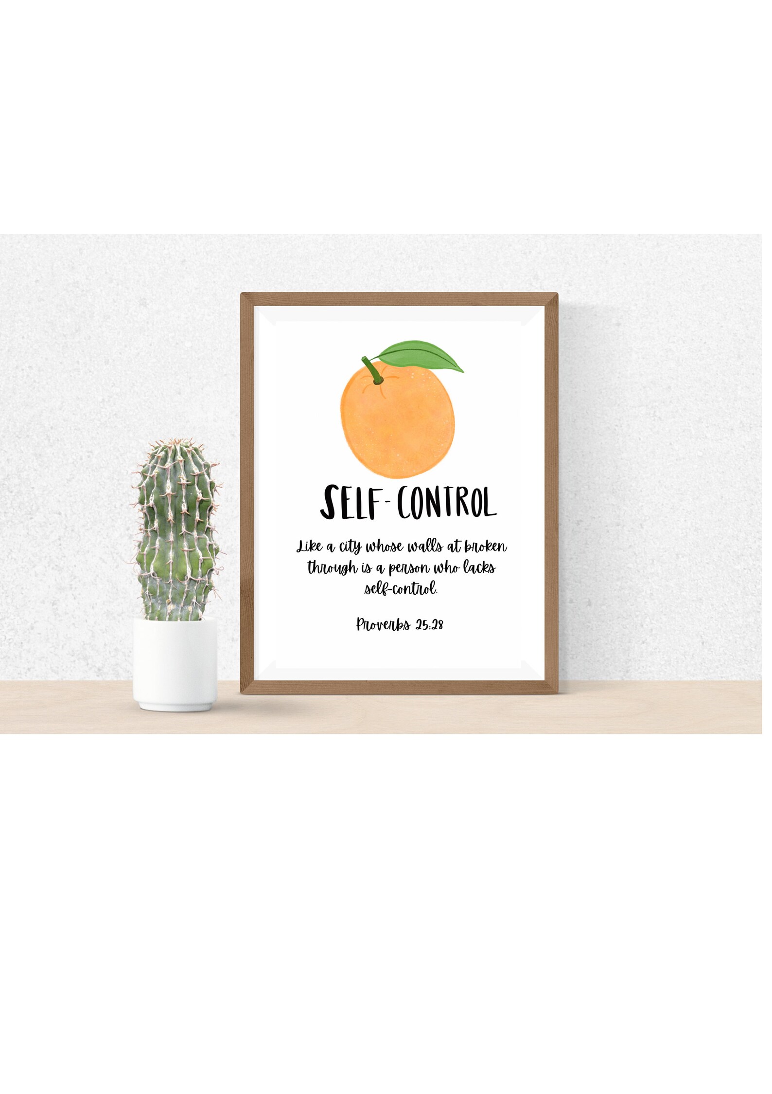 Fruit of the Spirit Digital Print Wall Decor for Classroom , Bedroom ...