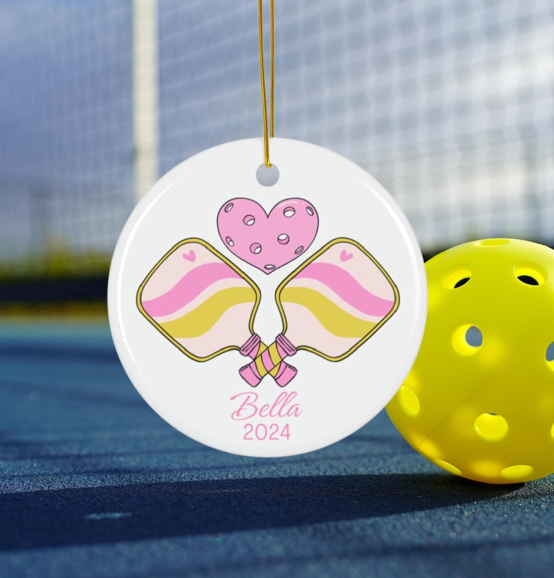 Personalized Pickleball Ornament, Cute Pickleball Lover Gift, Christmas ...