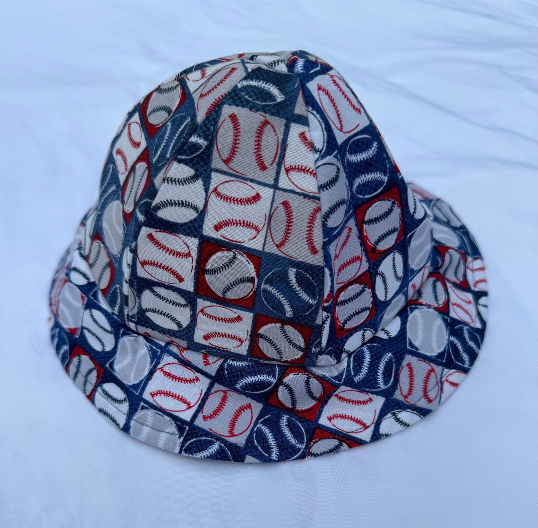 Infant Baseball Bucket Hat - Baby Bucket Hat- Lined Cotton Hat ...