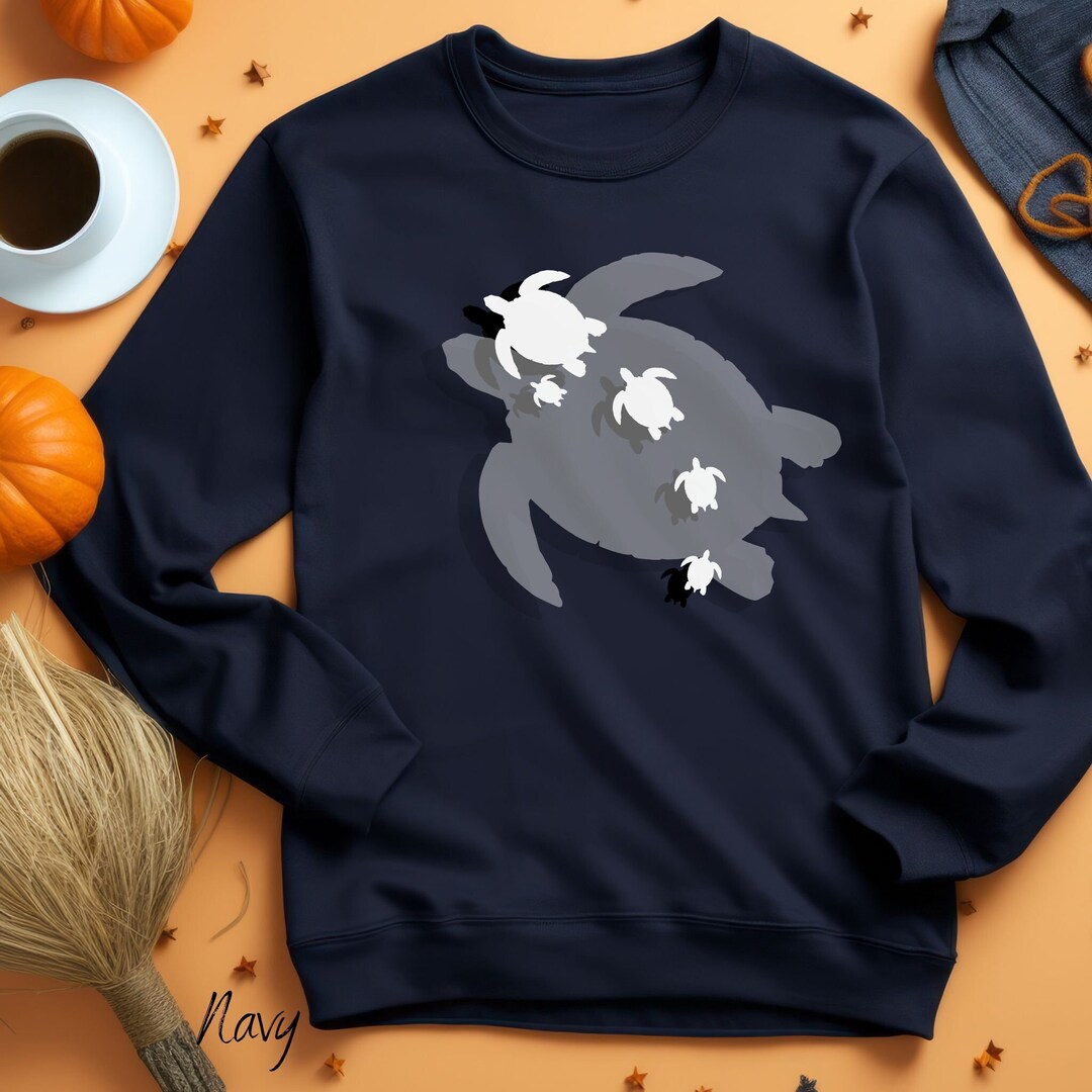 Turtle Sweatshirt, Turtle Sweater, Cozy Turtle Sweatshirt, Cute Turtle ...